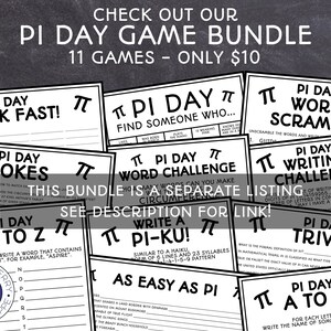 Pi Day Game | Find Someone Who... | 3-14 | Pi Day Game | Classroom Game ...