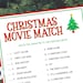 Christmas Movie Match Christmas Printable Game - Etsy