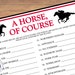 What's Your Racehorse Name Game WITH NAMETAGS & SIGN Kentucky Derby ...