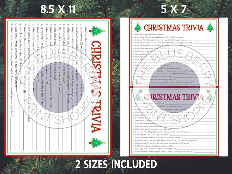 Christmas Trivia | Holiday Party Game | Christmas Party Game ...