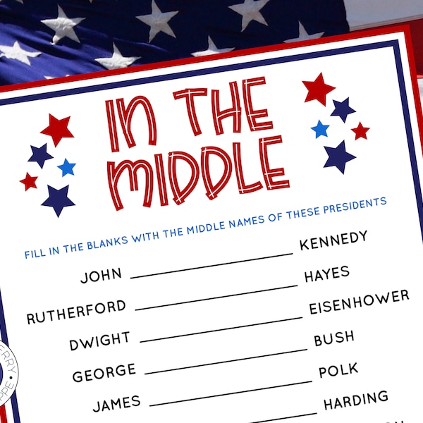 Patriotic Game - Etsy