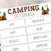 What's Your Camping Name Game WITH NAMETAGS & SIGN Camping Birthday ...