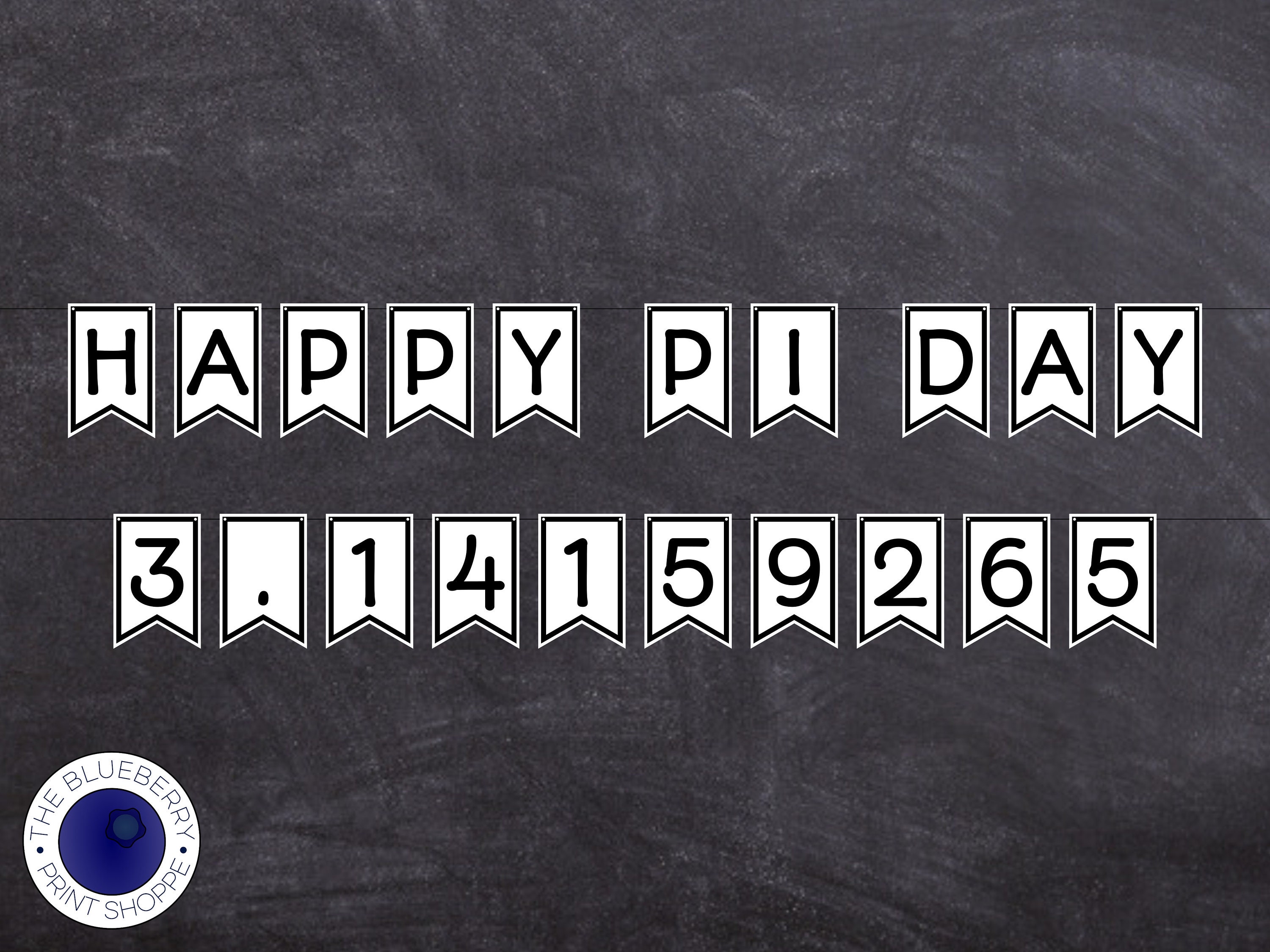 Pi Day | Banner | 3-14 | Pi Day Printable Decoration | Pi Day Party ...