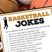 Basketball Game | Basketball Jokes | March Madness | Basketball Party ...