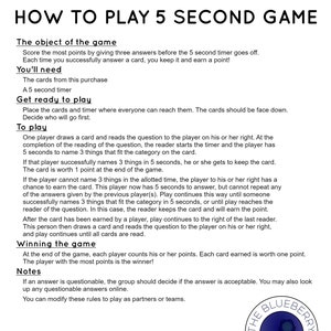 Thanksgiving Game | 5 Second Game | Name 3 Game | Friendsgiving ...