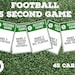 Football Printable Game Football Party Game Super Bowl - Etsy