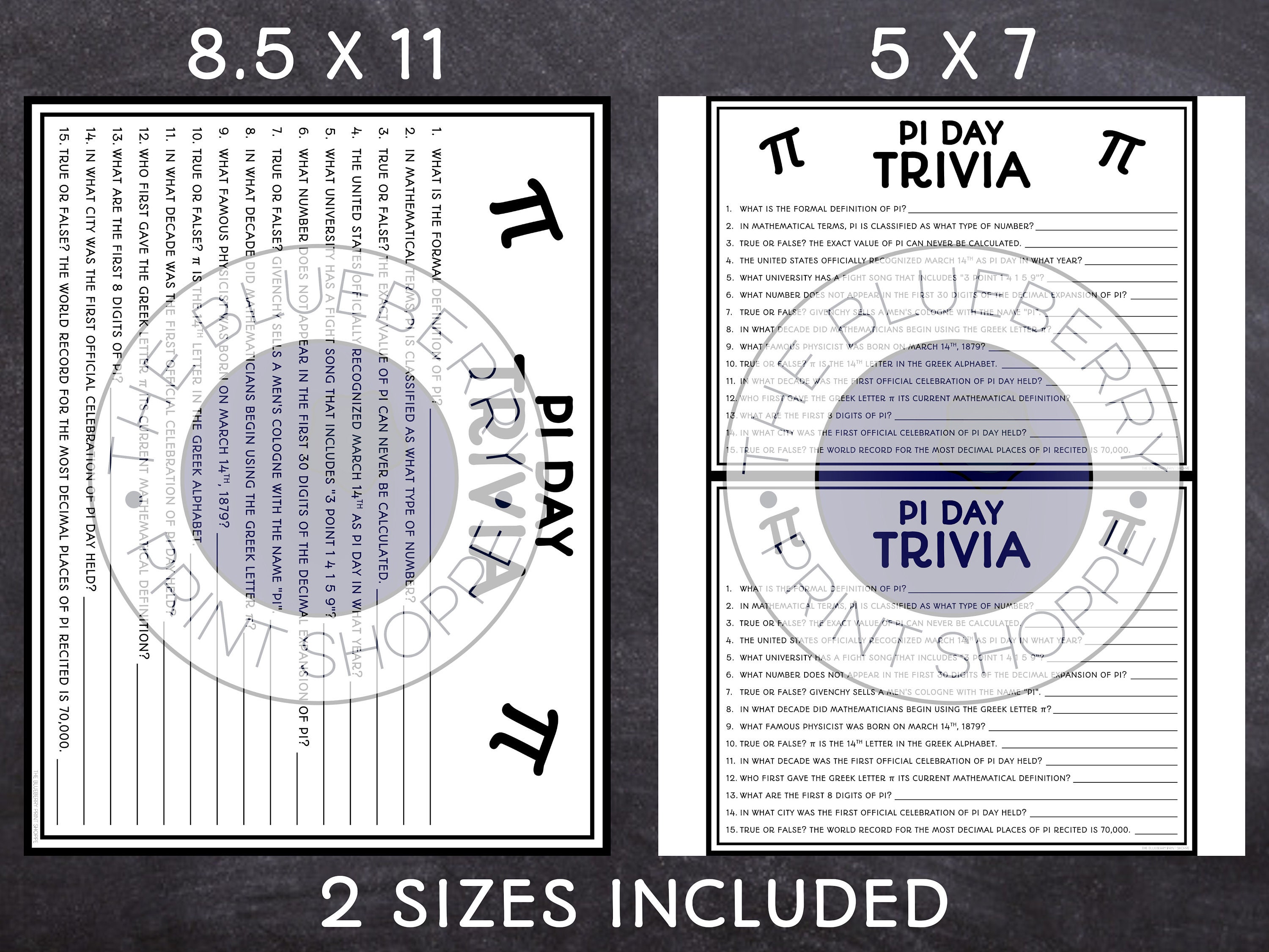 Pi Day Game | Pi Day Trivia | 3-14 | Pi Day Activity | Classroom Game ...