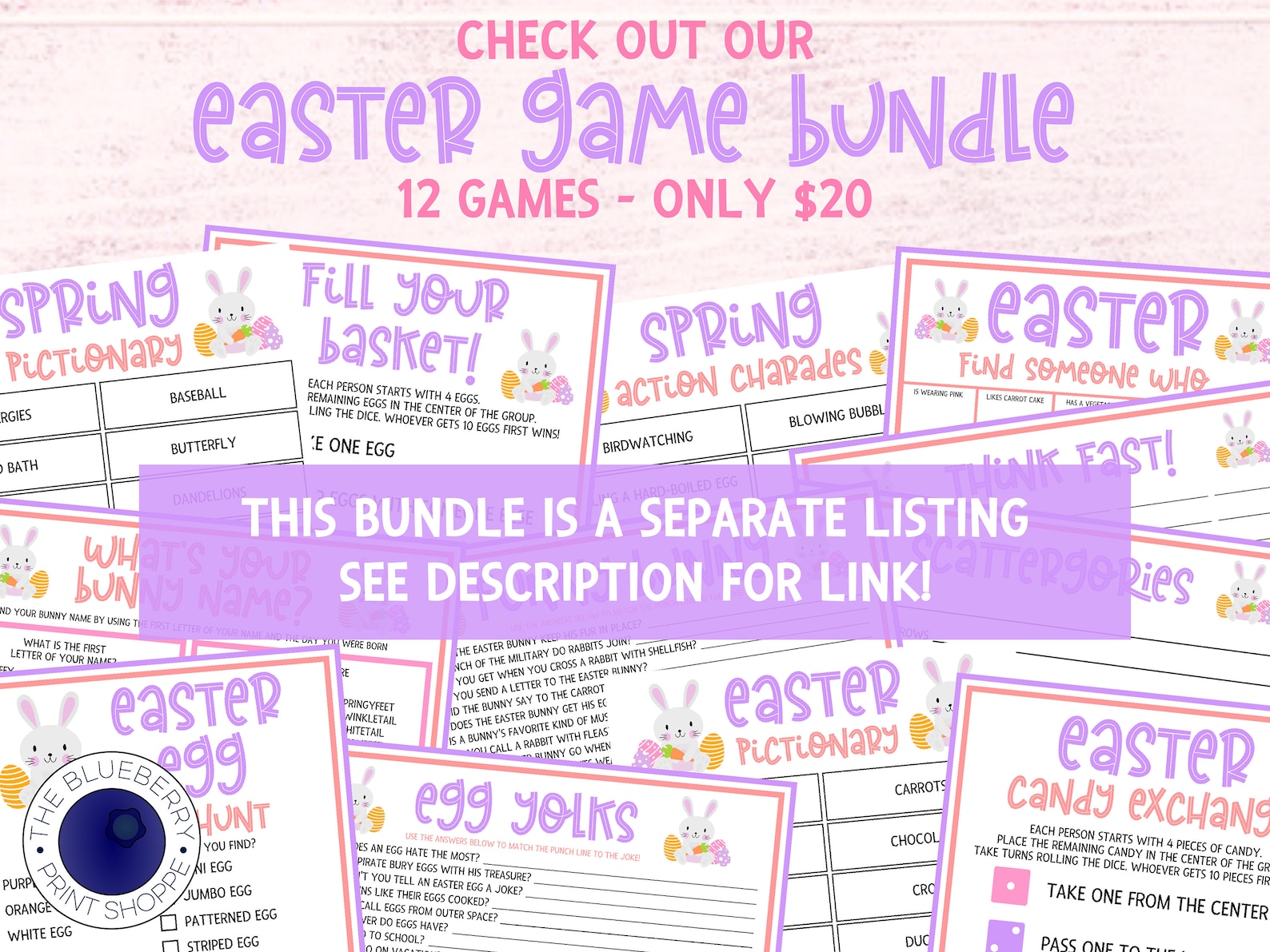Easter Think Fast Game Trivia Printable Easter Game for - Etsy