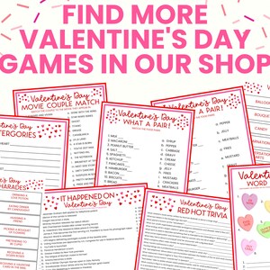 Valentine's Day Game | Party Game | Classroom Game | Food Pairs ...