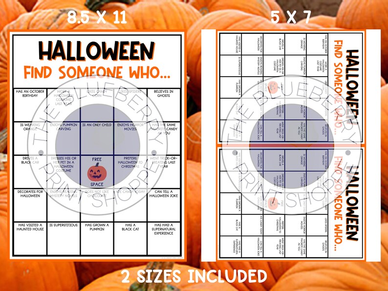 Halloween Find Someone Who Game Icebreaker Human Bingo - Etsy