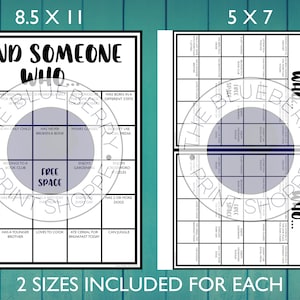 Icebreaker Bingo | 2 Find Someone Who Games | Human Bingo Party Game ...