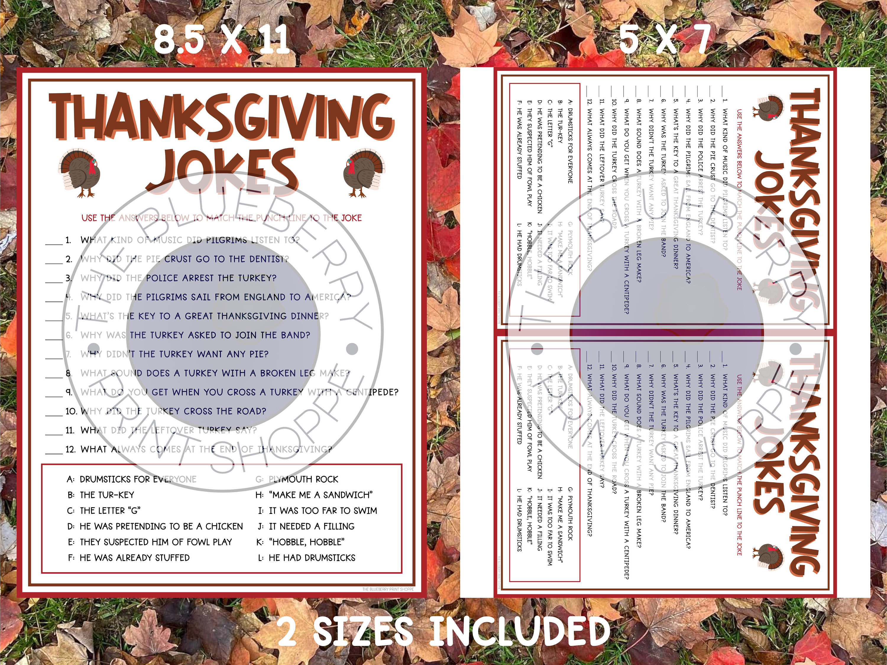 Thanksgiving Jokes | Thanksgiving Game | Friendsgiving | Fun Kids Table ...