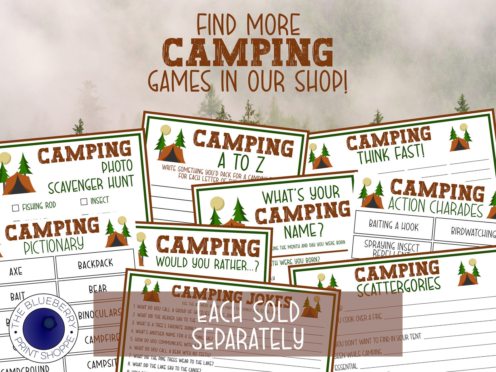 Camping Would You Rather Game 20 Questions to Discuss & - Etsy