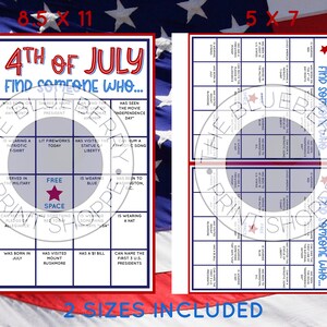 4th of July Find Someone Who Game | Fourth of July Party Icebreaker ...