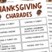 Thanksgiving Charades Game | Fun Thanksgiving Activity | Classroom Game ...