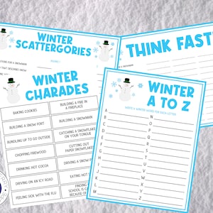 Winter Game Bundle | 10 Games | Winter Fun | Winter Party | Holiday ...