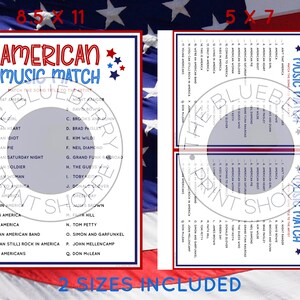 American Music Match Game | Fourth of July Game | Independence Day ...