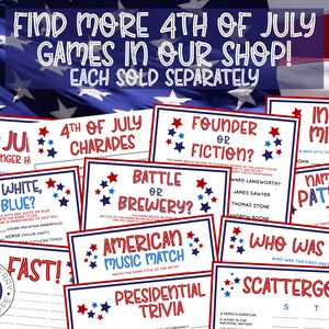4th of July Photo Scavenger Hunt | Fourth of July Party Game ...