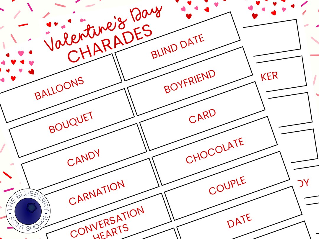 Valentine's Day Game | Charades | Pictionary | Classroom Game | Family ...