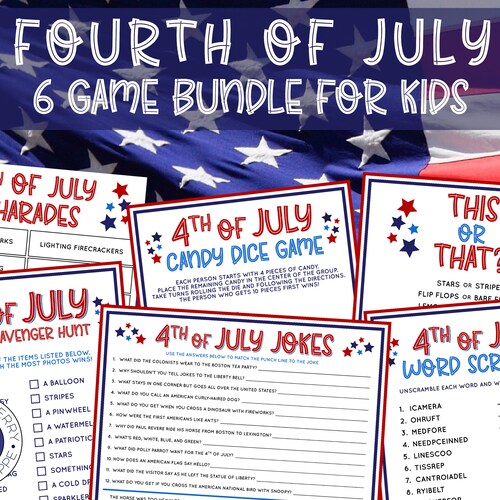 Fourth of July Charades Game 4th of July Printable Games - Etsy