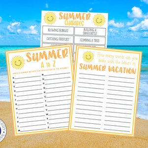 Summer Games 6 Game Bundle | Summer Break Activities | Summer Fun for ...