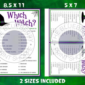 Which Witch Halloween Matching Game | Halloween Party Game | Witches ...