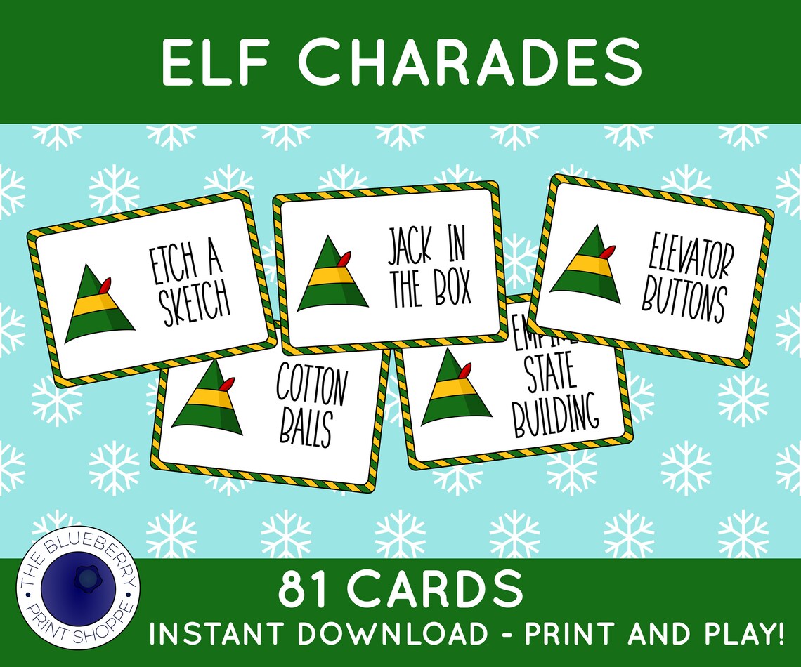Elf Movie Game - Christmas Party Game - 81 Words and Phrases From the ...