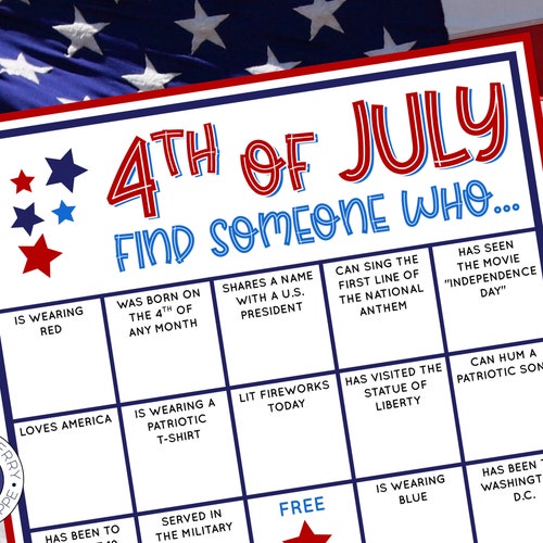 Patriotic Feud Game Independence Day Games 4th of July - Etsy