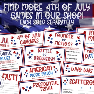 4th of July Find Someone Who Game | Fourth of July Party Icebreaker ...