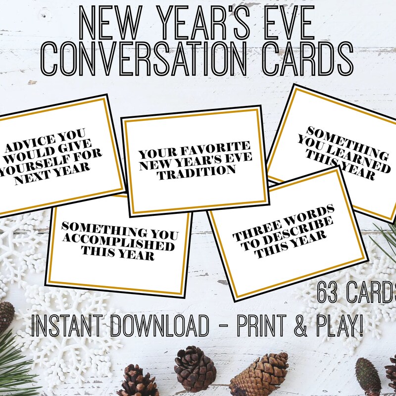 New Years Eve Games - Etsy