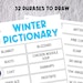 Winter Pictionary | Charades | Classroom Game | Snow Day | Family Fun ...