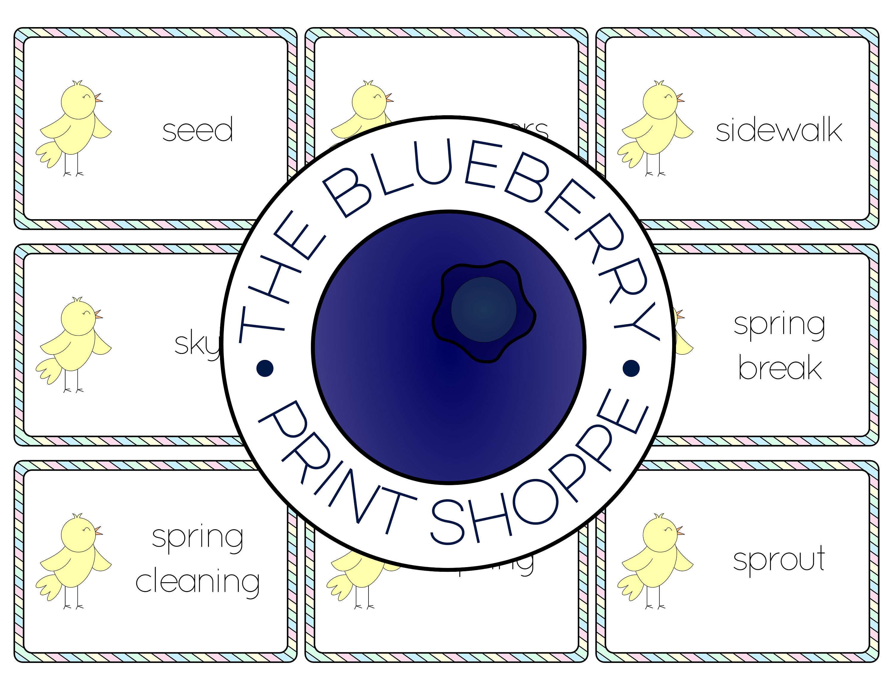 Party Favors & Games Party Games Party Supplies Spring Printable Game ...