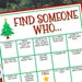 Christmas Find Someone Who Office Party Game Classroom Game Christmas ...