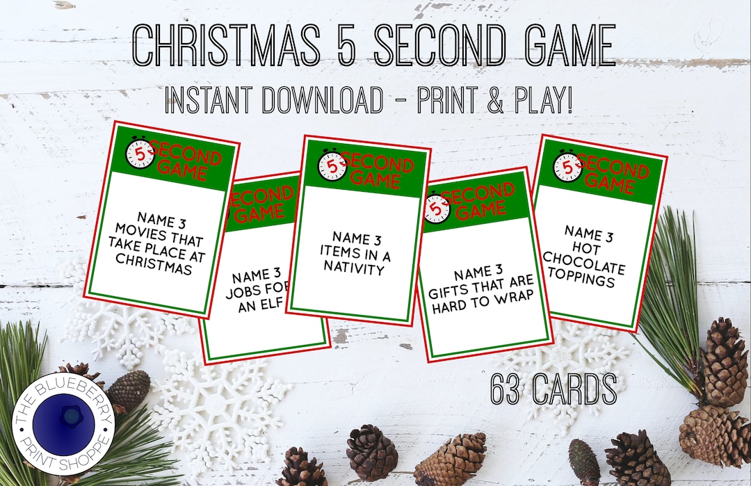 Christmas Game | 5 Second Game | Christmas Party Game | Christmas ...