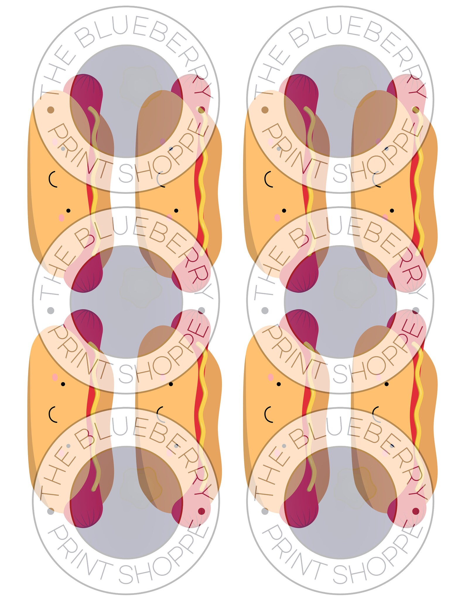 Hot Dog Banners Printable Hot Dog Bar Hot Dog Theme - Etsy