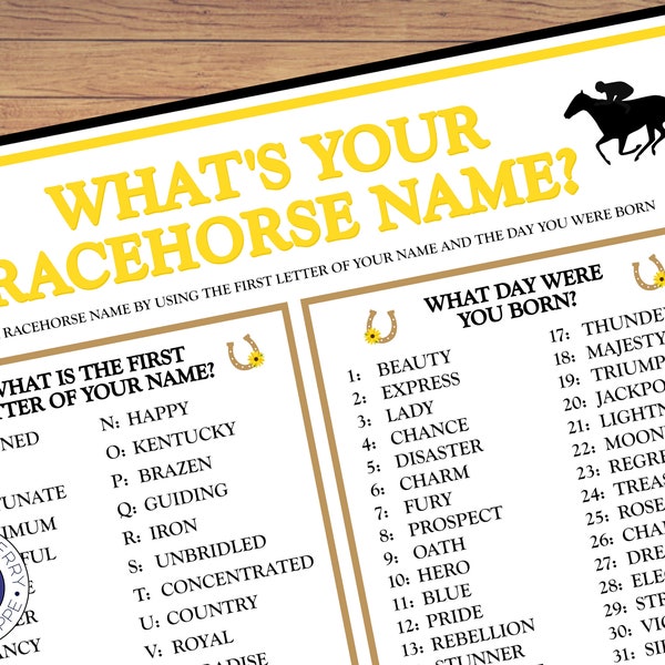 Racehorse - Etsy