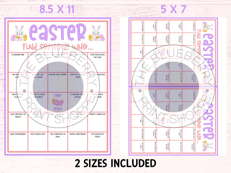 Easter Game | Find Someone Who | Find the Guest | Icebreaker Bingo ...
