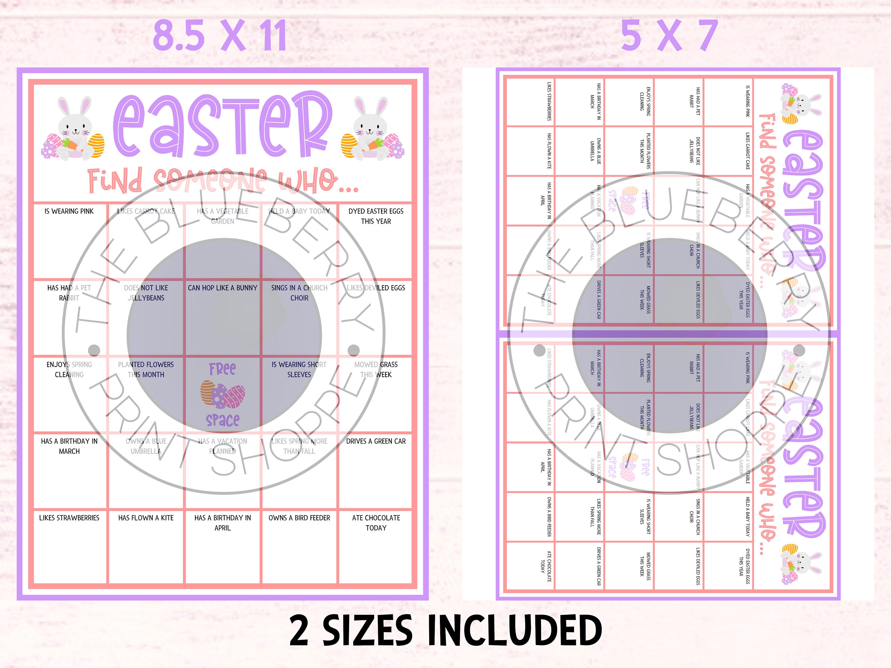Easter Game | Find Someone Who | Find the Guest | Icebreaker Bingo ...