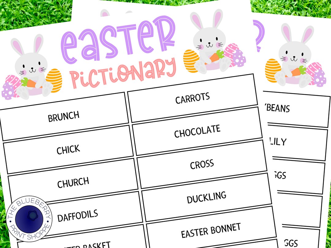 Easter Game | Easter Pictionary | Charades | Spring Game | Act It Out ...
