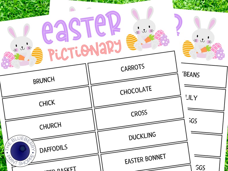 Easter Game | Easter Pictionary | Charades | Spring Game | Act It Out ...