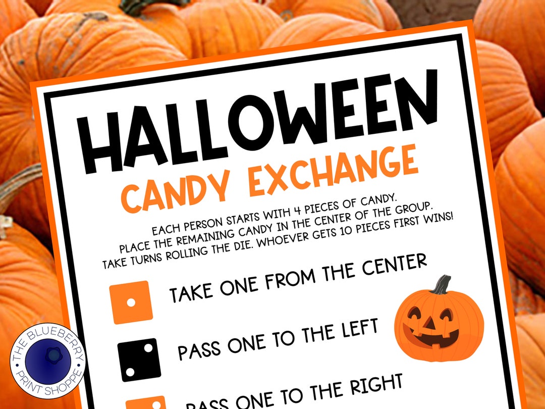 Halloween Candy Exchange Game | Candy Dice Game | Halloween Activity ...