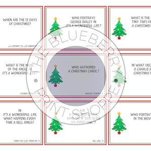 Christmas Trivia Game - Christmas Trivia Cards - Christmas Party Game ...