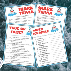 Sharks 7 Game Bundle | Shark Games | Shark Theme Activities | Shark ...