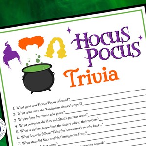 Hocus Pocus Game Bundle | 5 PRINTABLE Games | Hocus Pocus Watch Party ...