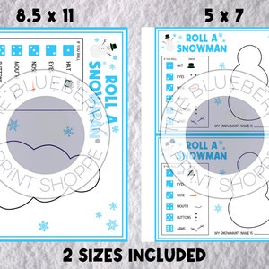 Roll A Snowman Dice Game | Draw A Snowman Game | Classroom Game | Kids ...