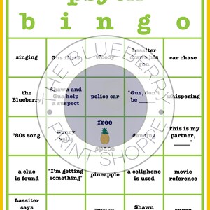 Psych Bingo | 10 Cards | Party Game | Bingo Cards | Psych Fans | Psych ...