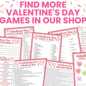 Valentine's Day Scattergories - Classroom Game - Class Party - Family ...