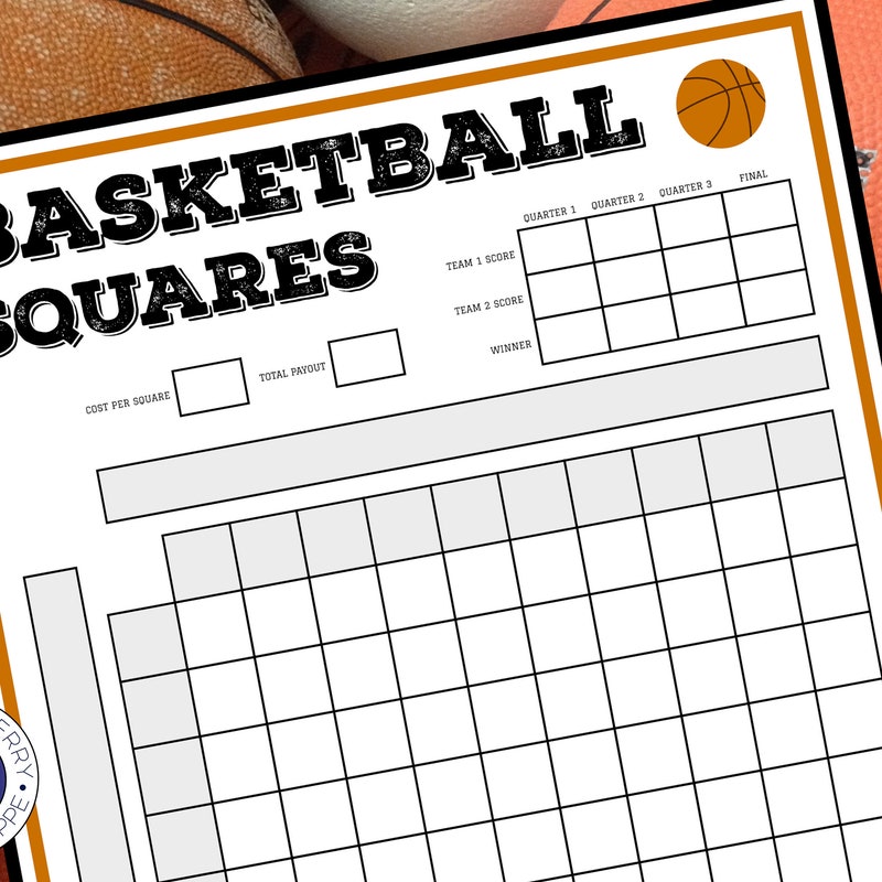 Basketball Pool Squares - Etsy