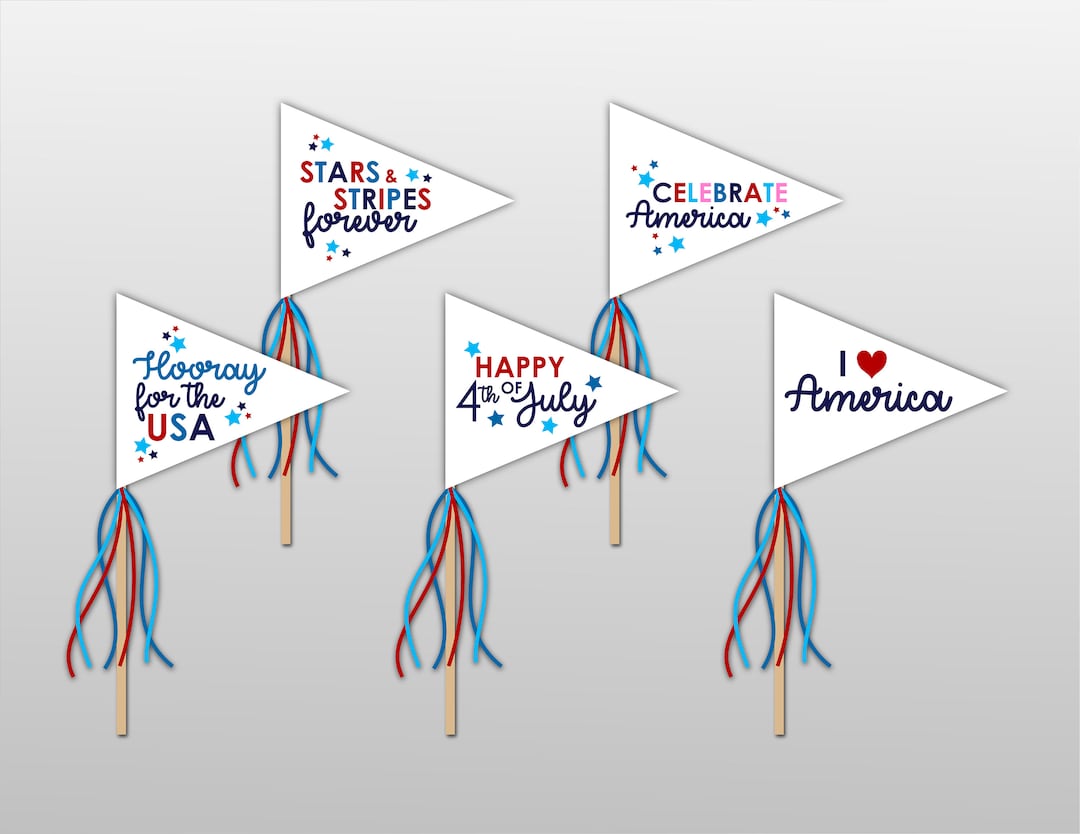 Fourth of July Flag Bundle | Independence Day Flags for Photos, Gift ...