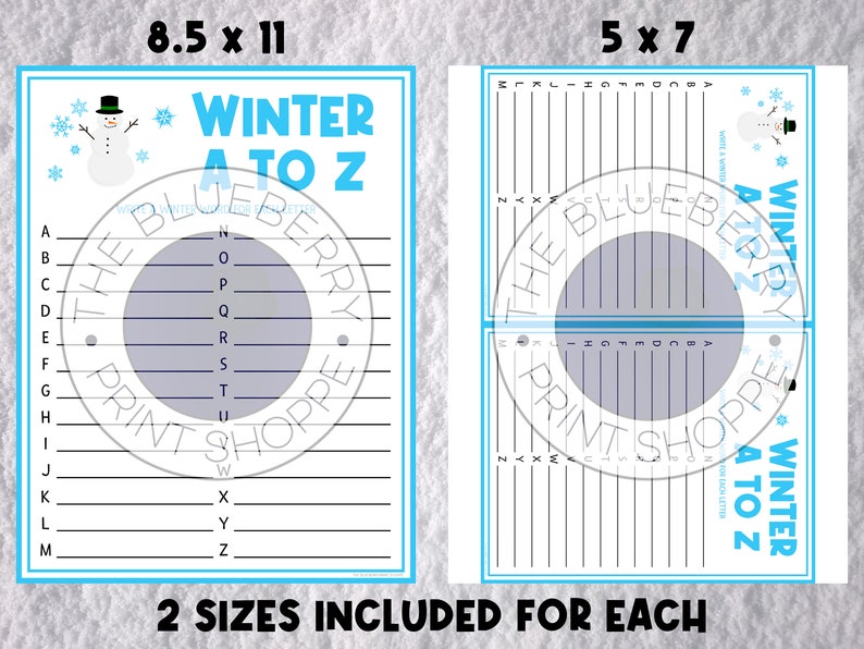 Winter Game Bundle 10 Games Winter Fun Winter Party - Etsy